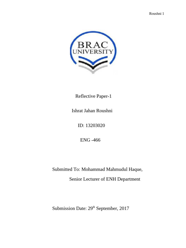 Internship Reflective Paper - 1 | PDF | Second Language | Teachers