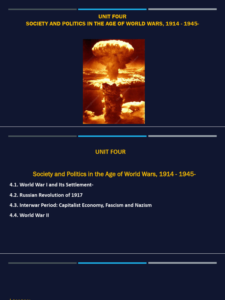 History Grade 12 Unit 4 | PDF | Fascism | Bolsheviks