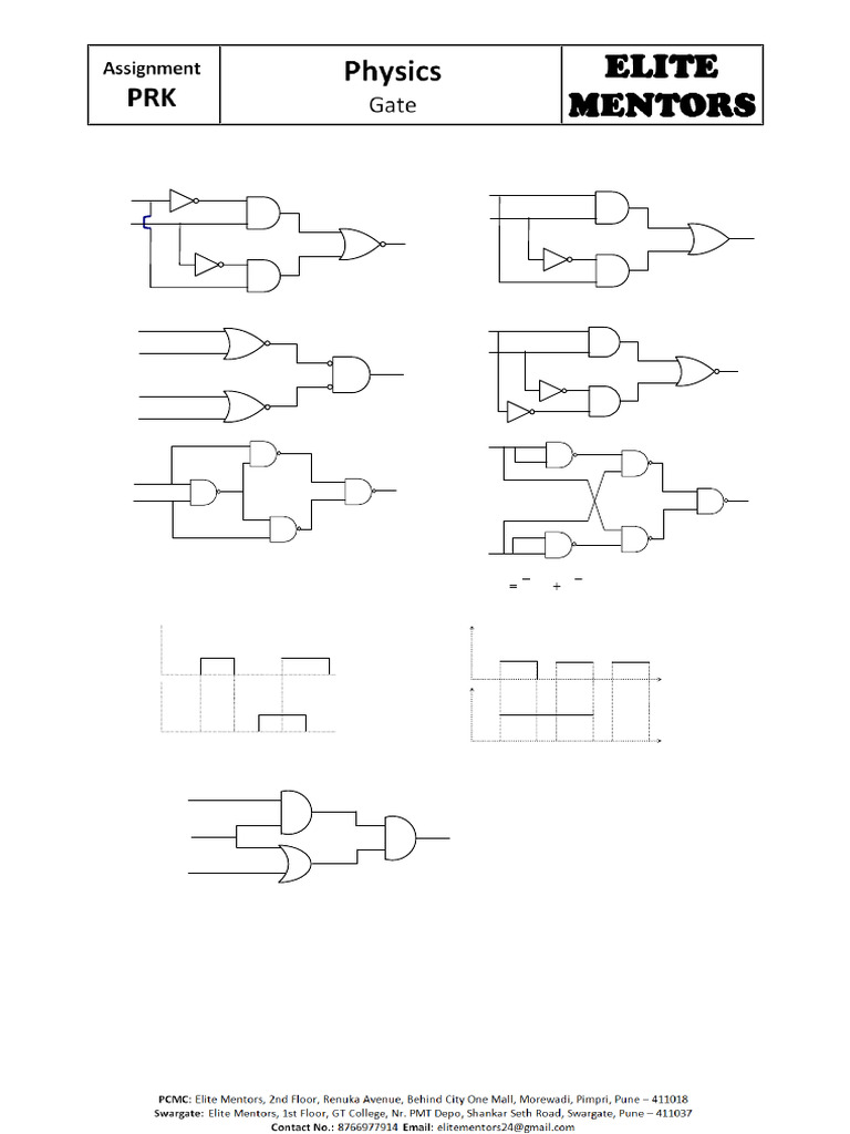 Assignment - Gate | PDF | Logic Gate | Electrical Engineering