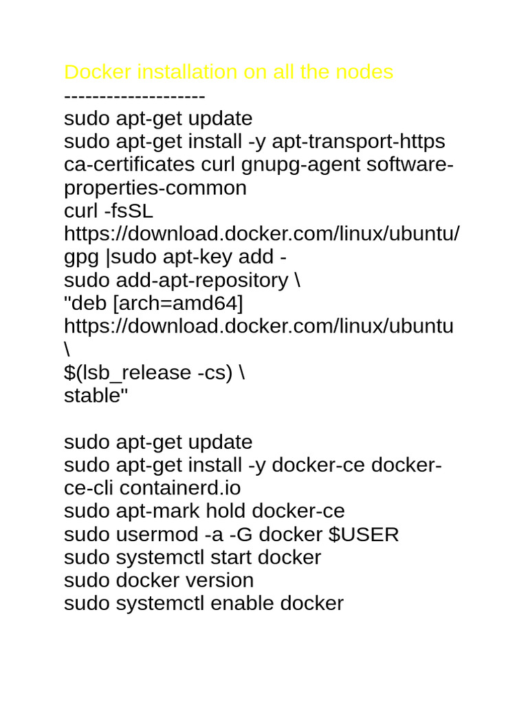Kubernetes Installation | PDF