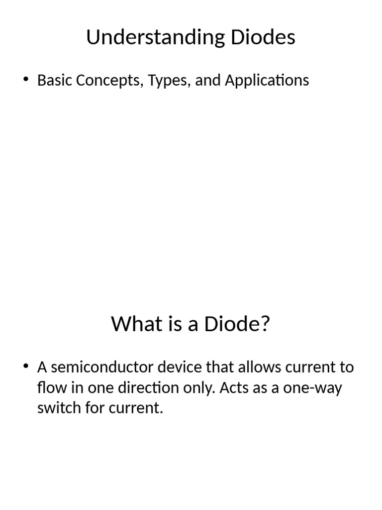 Diode Symbols and Types Explained | PDF