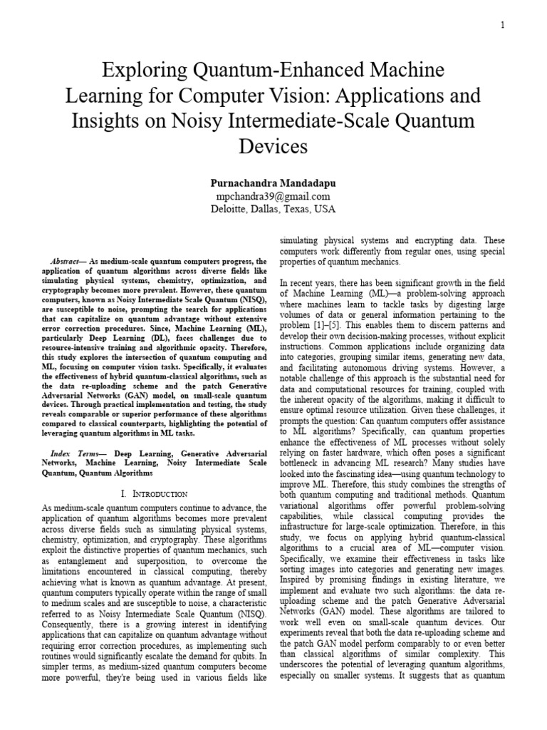 quantum | PDF | Quantum Computing | Machine Learning quantum | PDF | Quantum Computing | Machine Learning