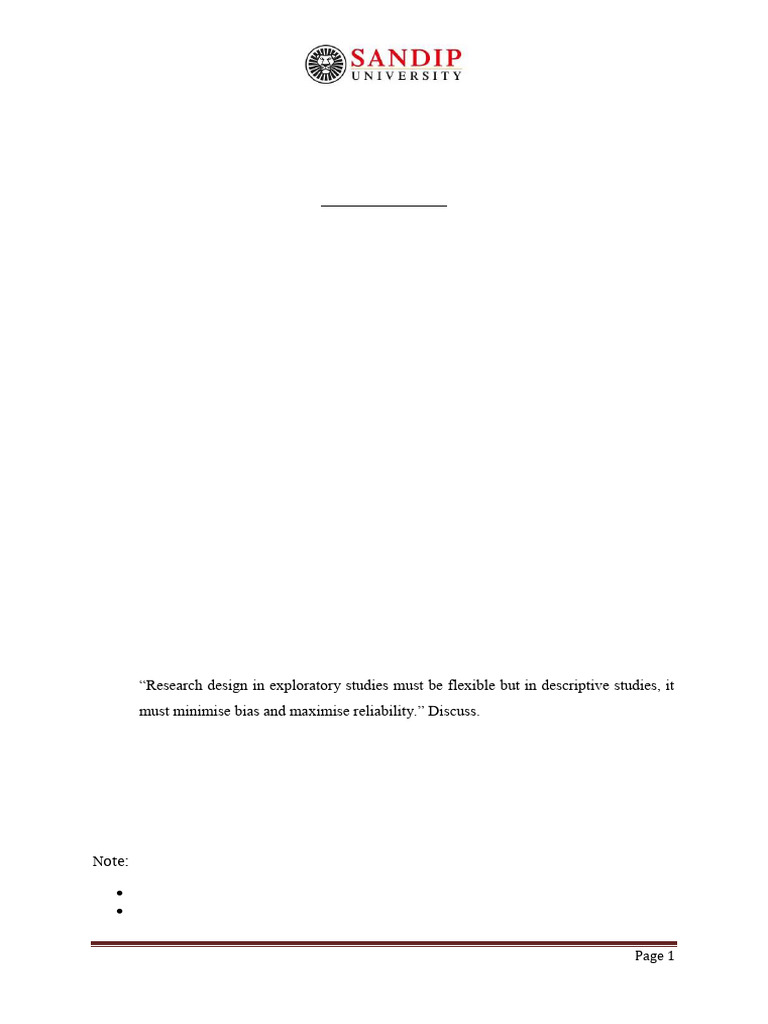 Assignment No.1 - RM | PDF