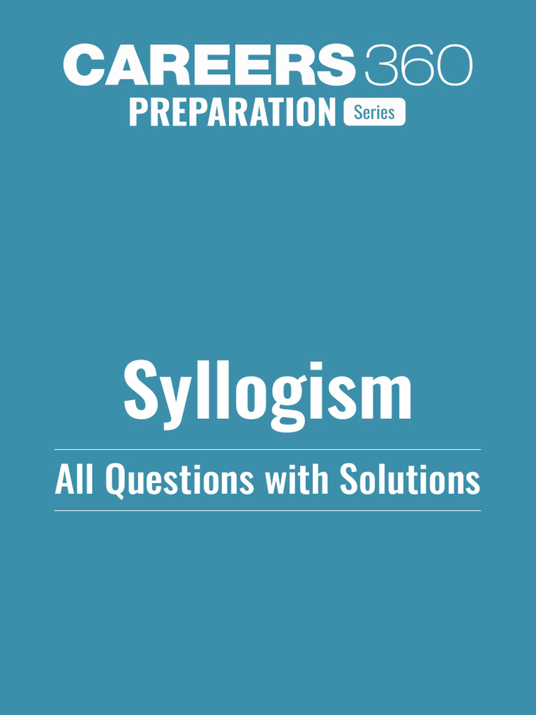 Syllogism Questions With Solutions PDF - 1734918756460 | PDF ...