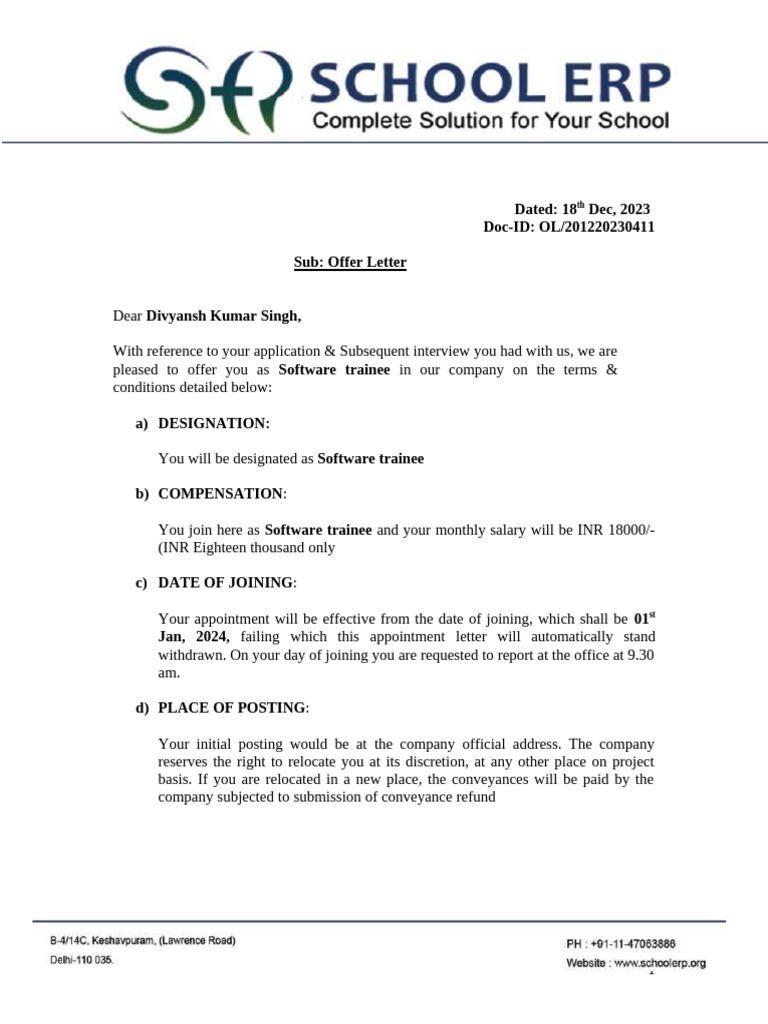 Divyansh Kumar Singh | PDF | Labor | Business