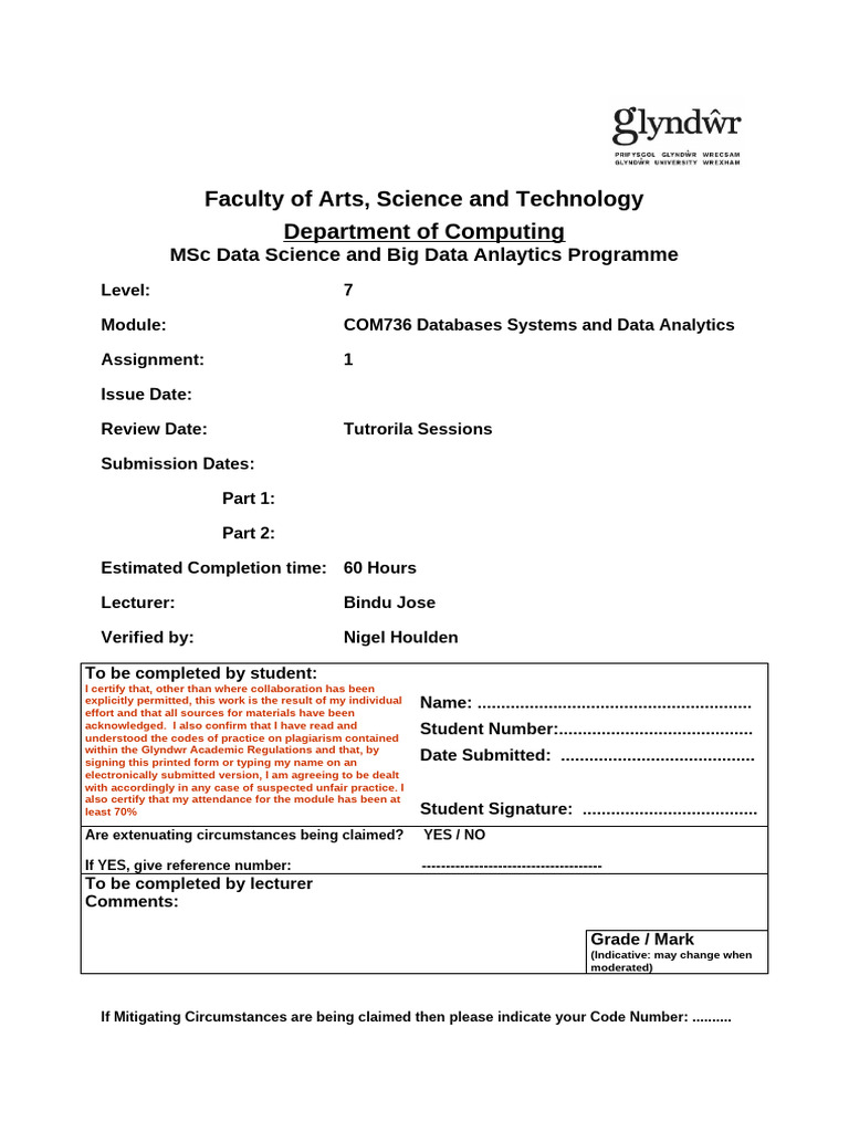 COM736 Assignment1 Help Desk 20 21 | PDF | Databases | Sql
