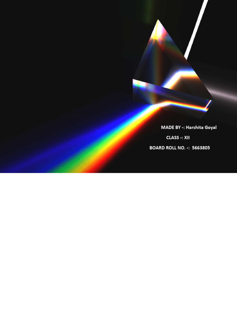 hollow-prism XII physics investigatory project | PDF | Refractive Index | Refraction