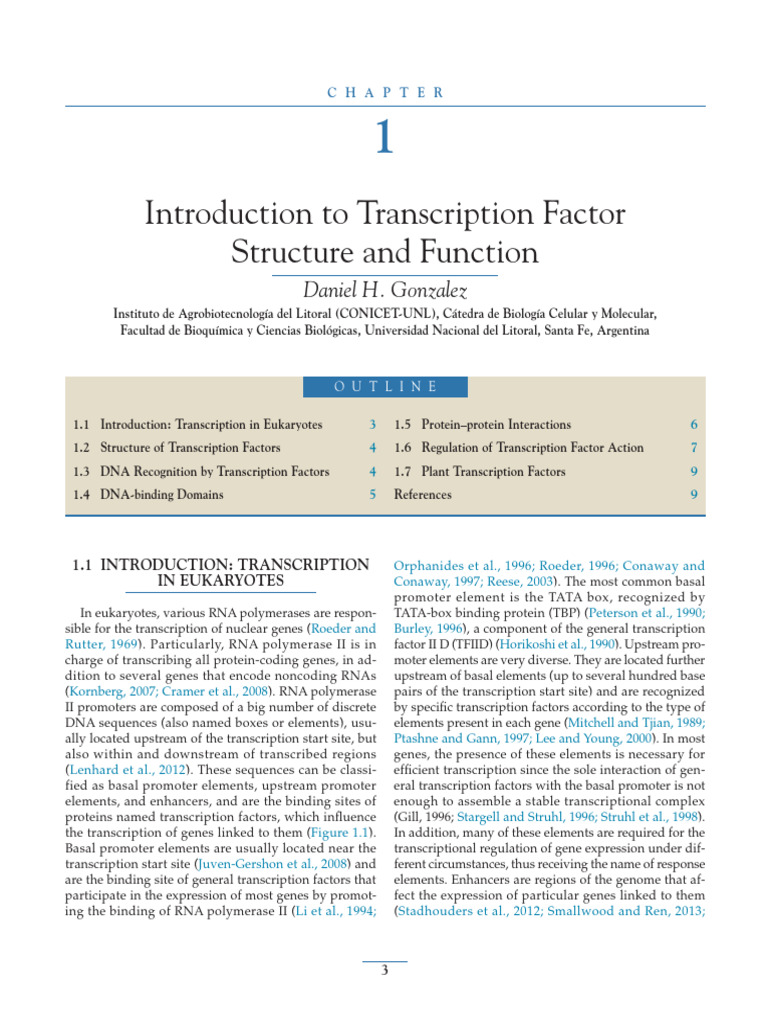TF structure | PDF | Transcription Factor | Promoter (Genetics)