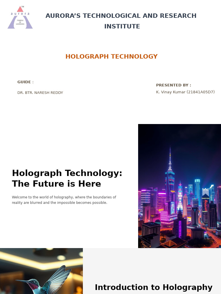 Tech Vinay | PDF | Holography | Mixed Reality