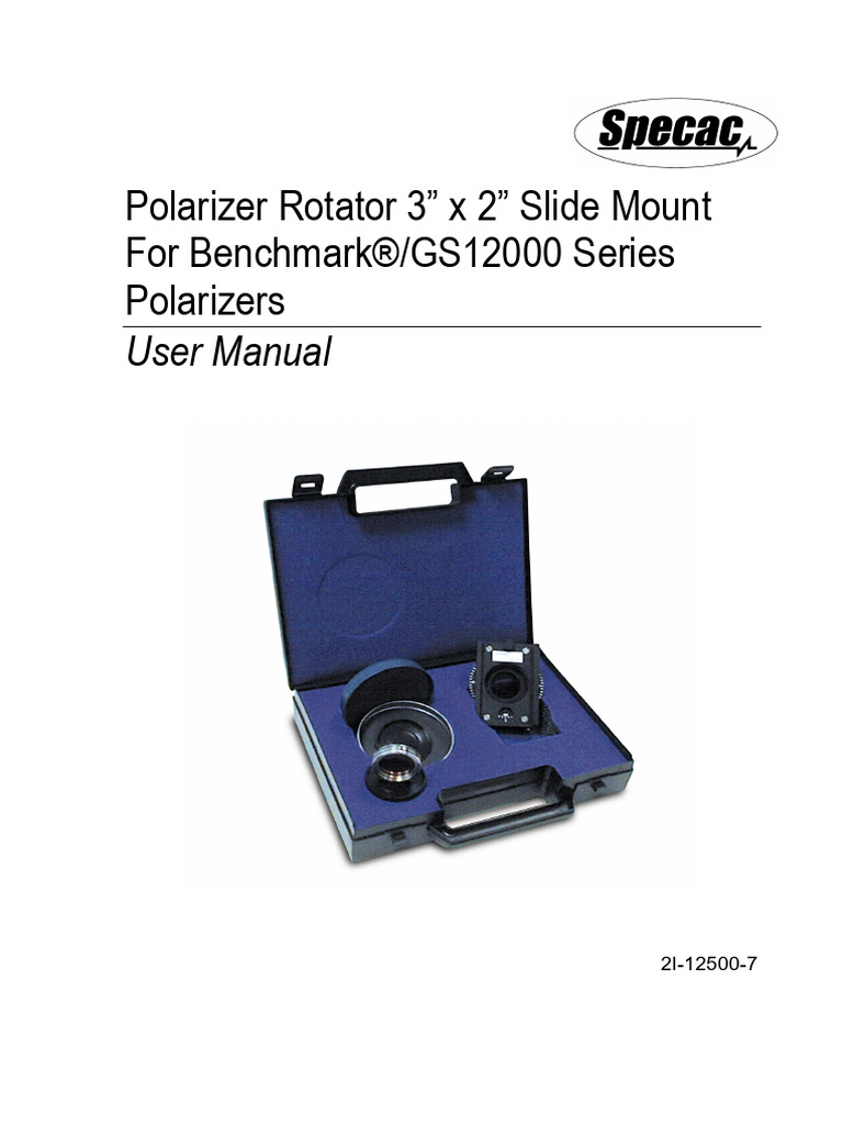 2I-12500-7 Rotator Mount For Benchmark (R) Polarizers | PDF | Angle ...