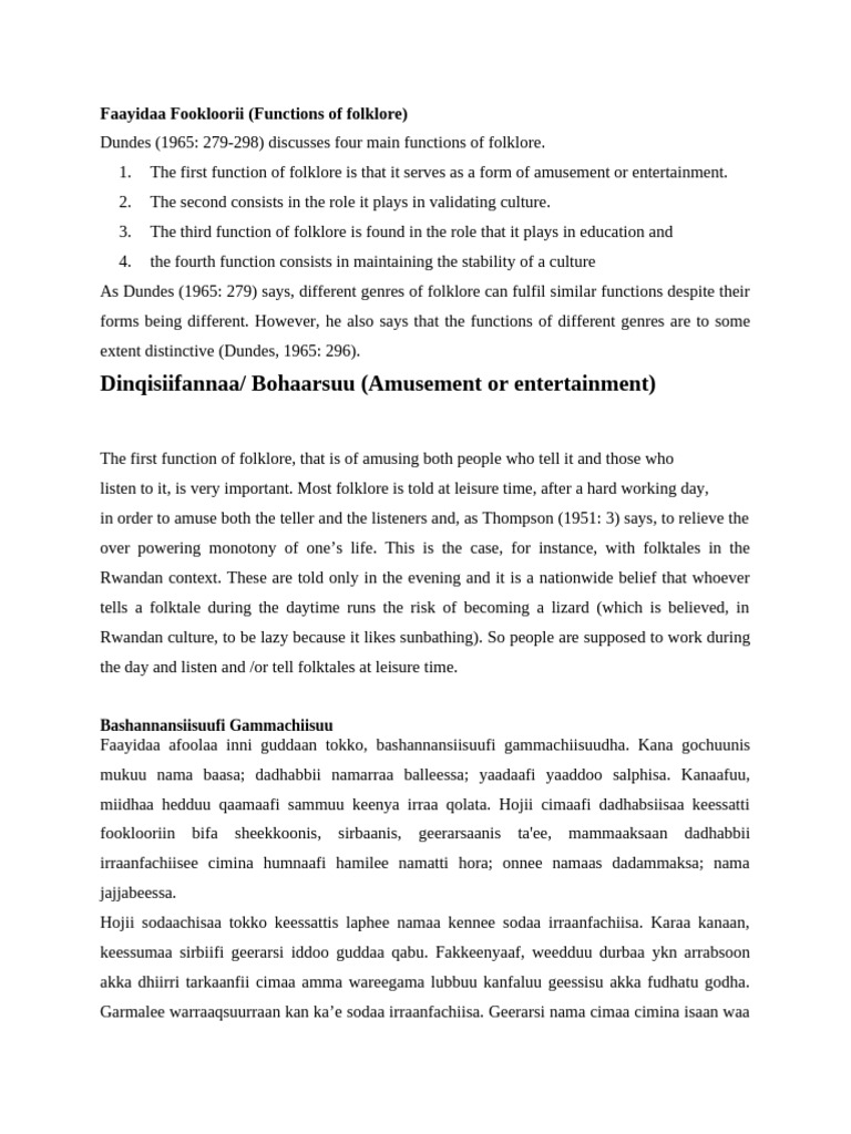 faaydaa | PDF | Folklore | Traditional Stories