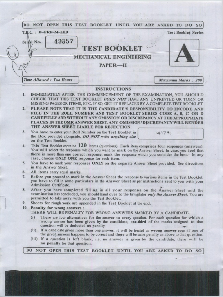 IES 2013 - II Question Paper obj with UPSC Ans | PDF
