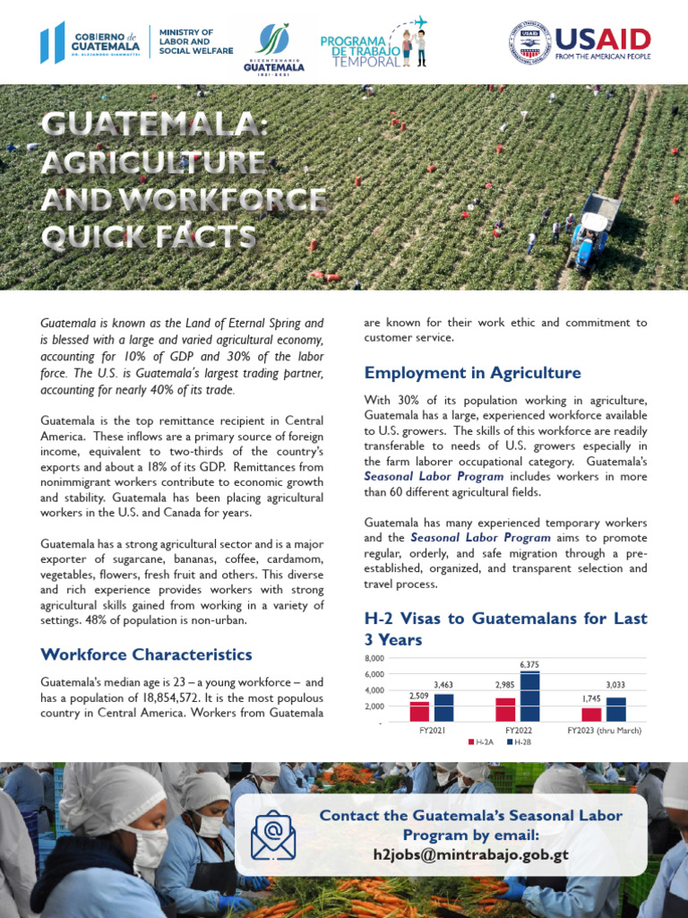 Fact Sheet Guatemala Agriculture | PDF