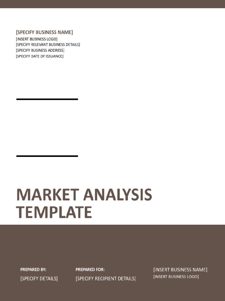 Market Analysis Template | PDF | Marketing | Marketing Research