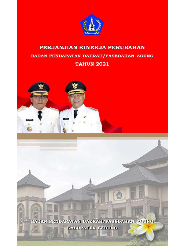 Perjanjian Kinerja Perubahan 2021 | PDF