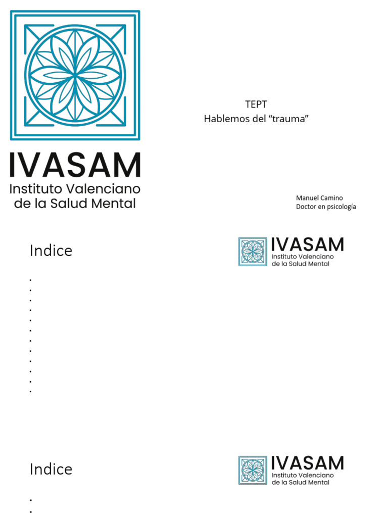 Guía Completa sobre TEPT y Tratamientos | PDF | Desensibilización y reprocesamiento por ...