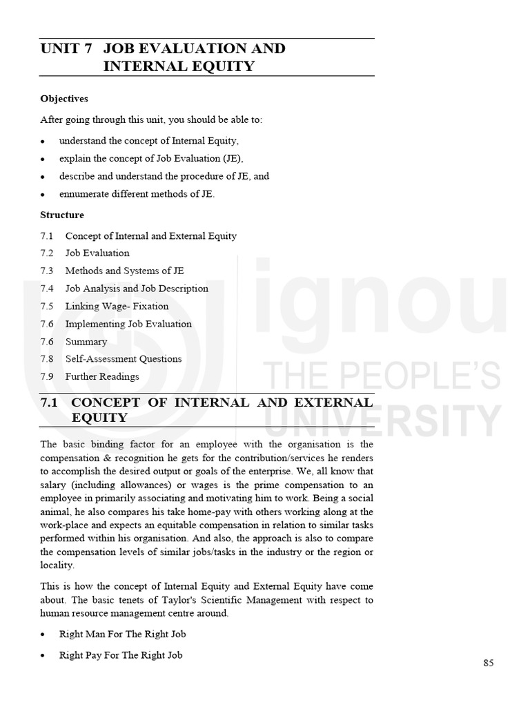 Unit 7 | PDF | Employment | Evaluation