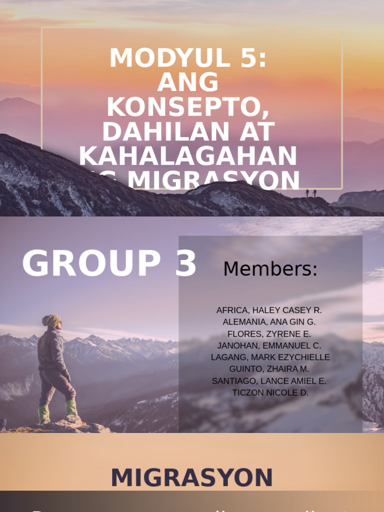 Boni Group3 Migrasyon | PDF
