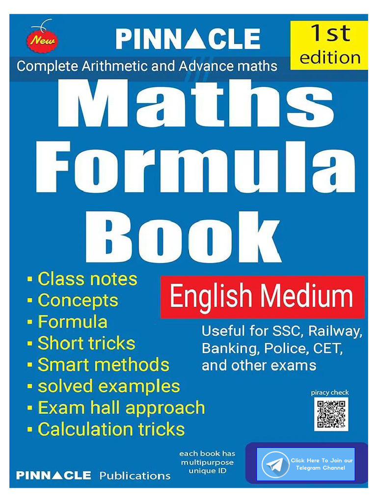 Pinnacle Maths Formula English Medium | PDF | Triangle | Geometry