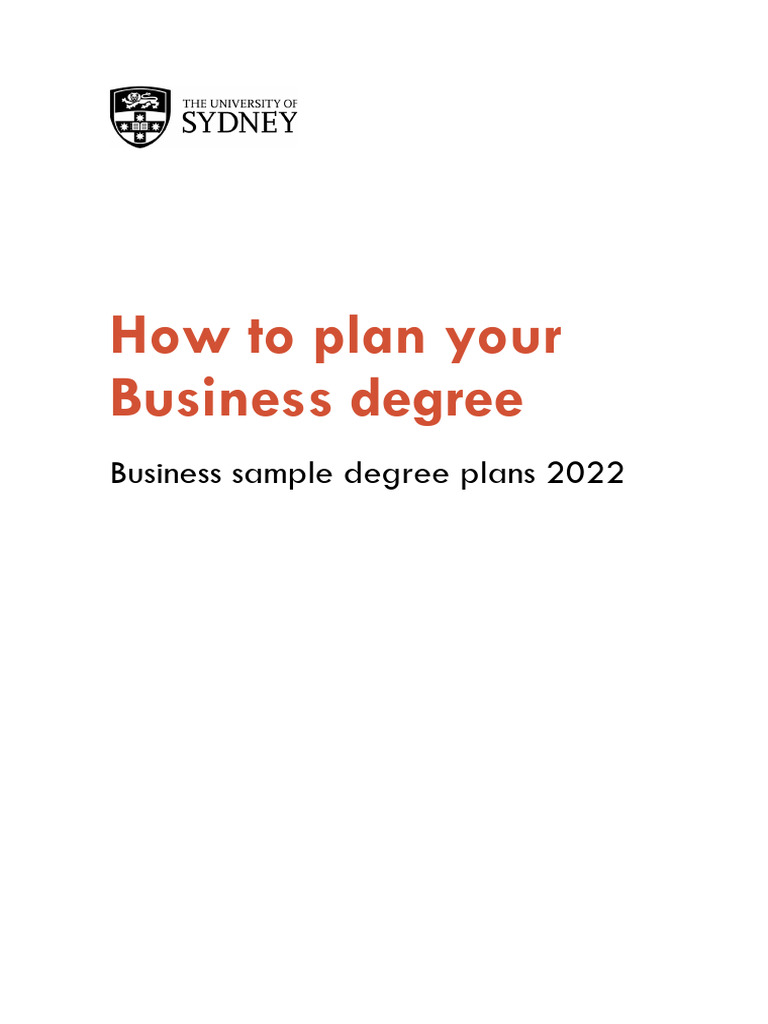 Sample Degree Plan Business | PDF | Bachelor's Degree | Analytics