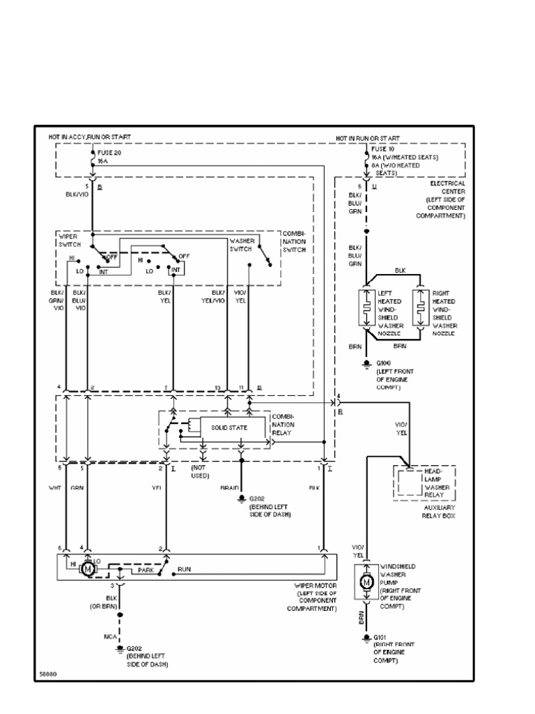 System Wiring Diagrams Interval Wiper/Washer Circuit | PDF
