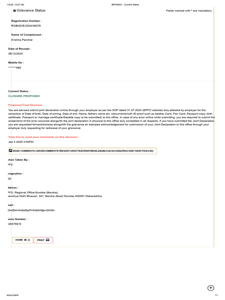 EPFiGMS - Current Status | PDF