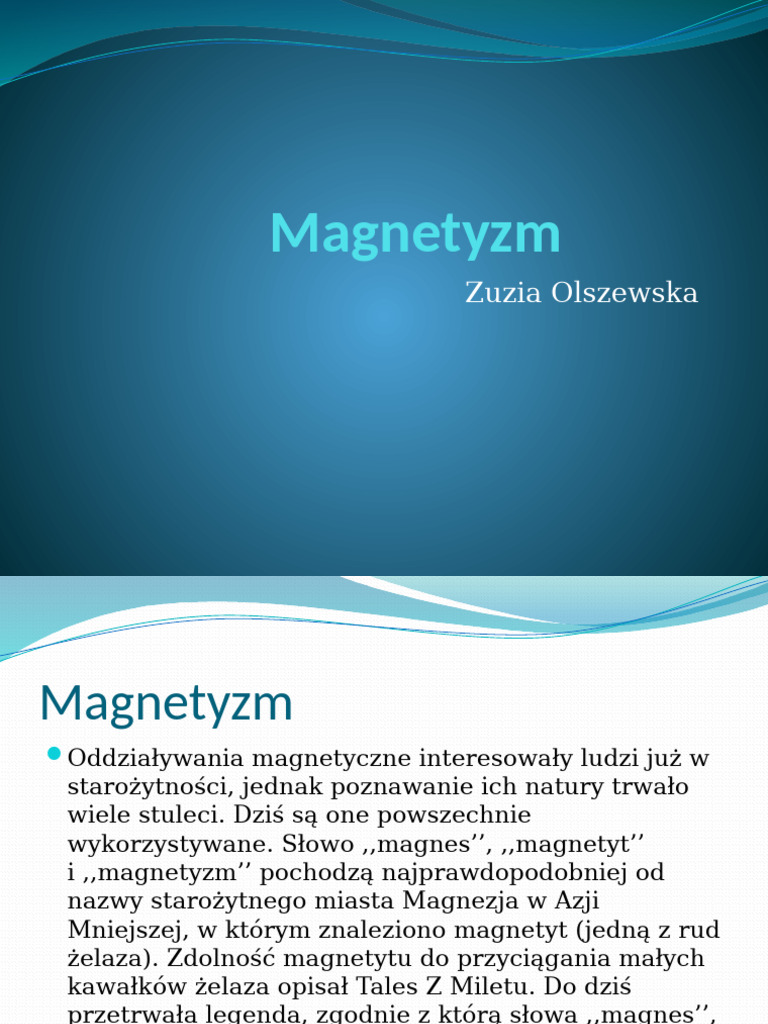 Magnetyzm | PDF