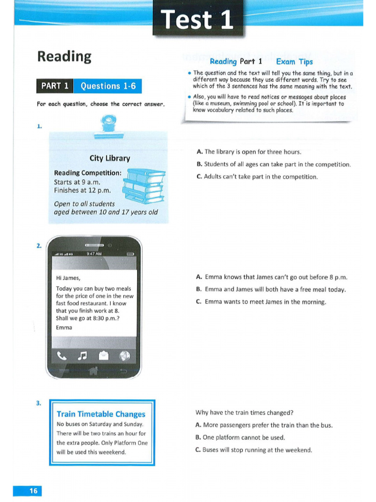 Succeed KET - Test 1 | PDF