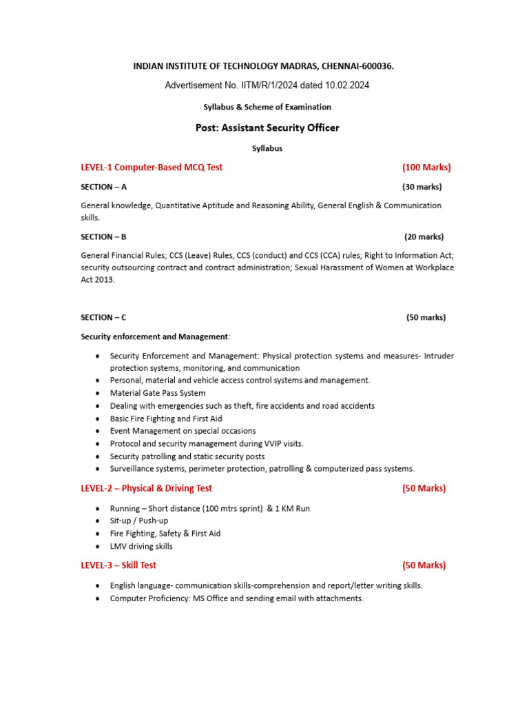 R124_ASO_Syllabus | PDF | Multiple Choice