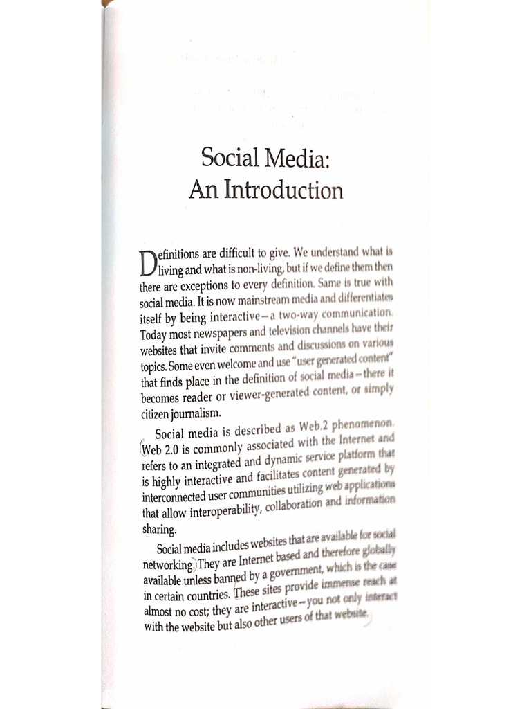 social media introduction | PDF