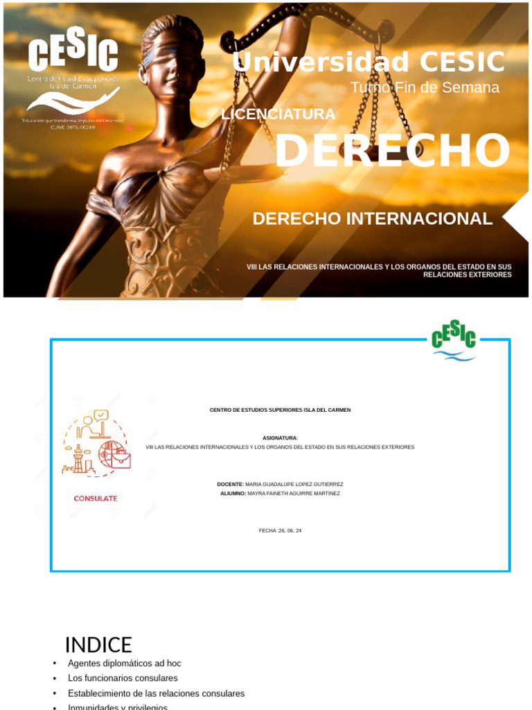 Actividad 2 Bloque II Presentacion Sobre Los Temas | PDF | Cónsul (representante) | Diplomacia