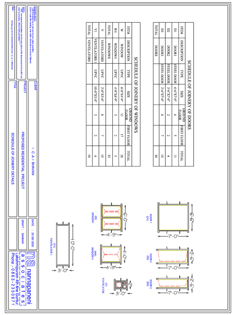 Schedule of Joinery Details | PDF