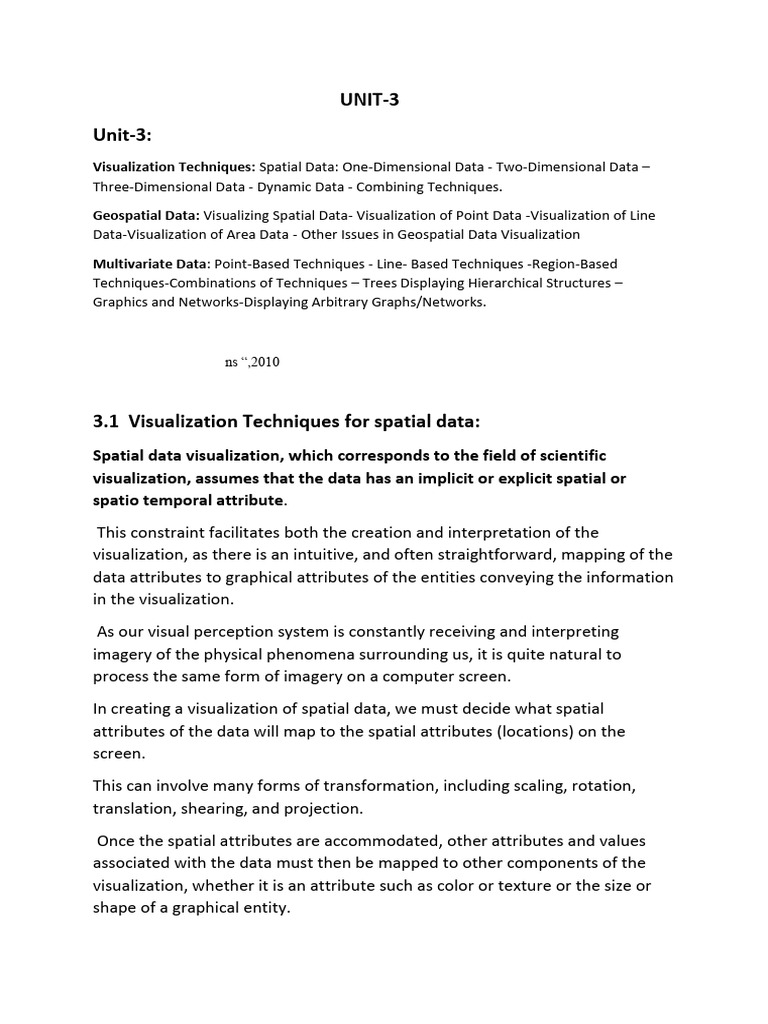 DVT UNIT 3 - PART-1 Notes | PDF | Voxel | Computer Graphics