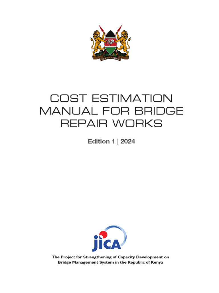 05 Cost Estimation Manual For Bridge Repair Works Edition 1 | PDF ...