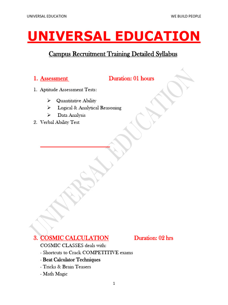 CRT MODULE - 3rd Year - March 2022 | PDF | Communication | Human ...