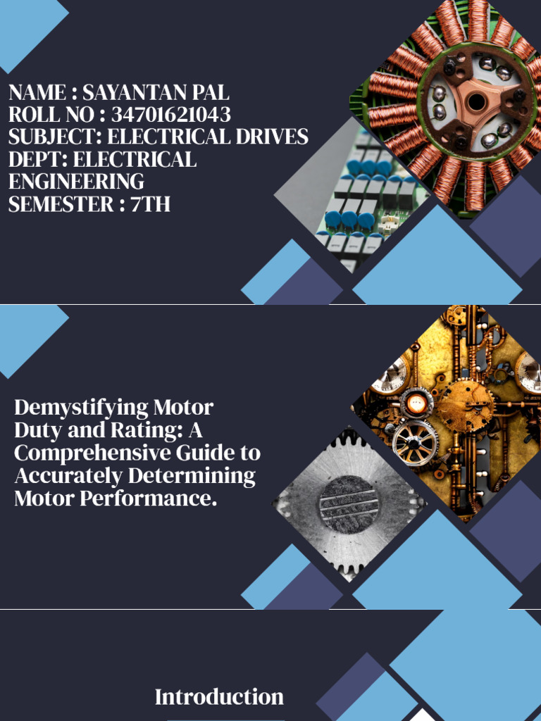 Sayantan Pal Electrical Drives 1 | PDF