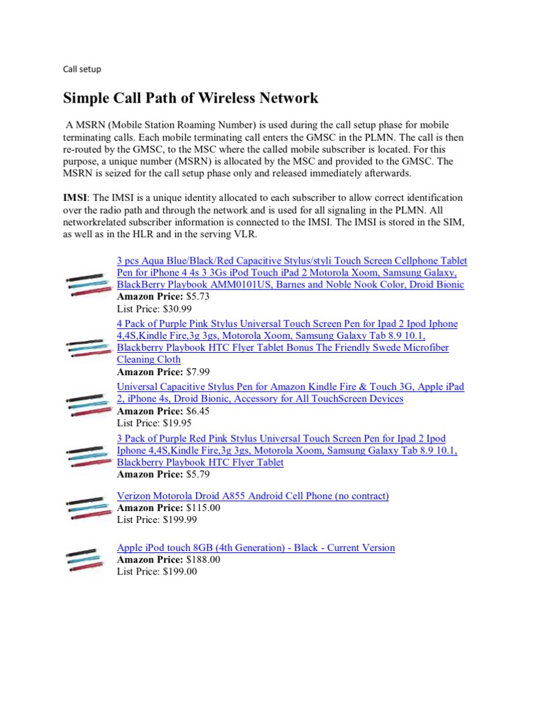 Call Setup | PDF