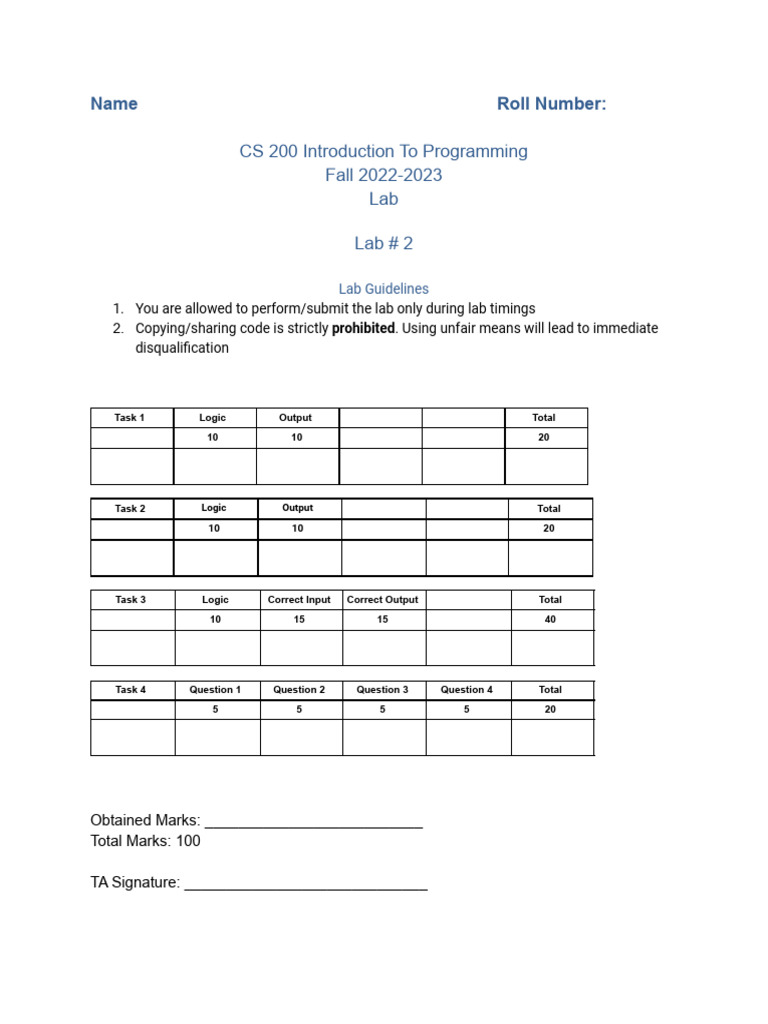CS 200 - Lab - 2 | PDF | C++ | Pointer (Computer Programming)