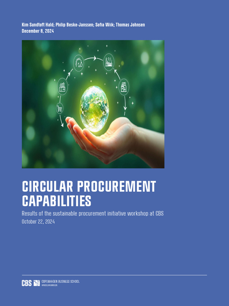 Circular Procurement Capabilities - Results of The SPI-workshop at CBS - 2024 | PDF | Supply ...