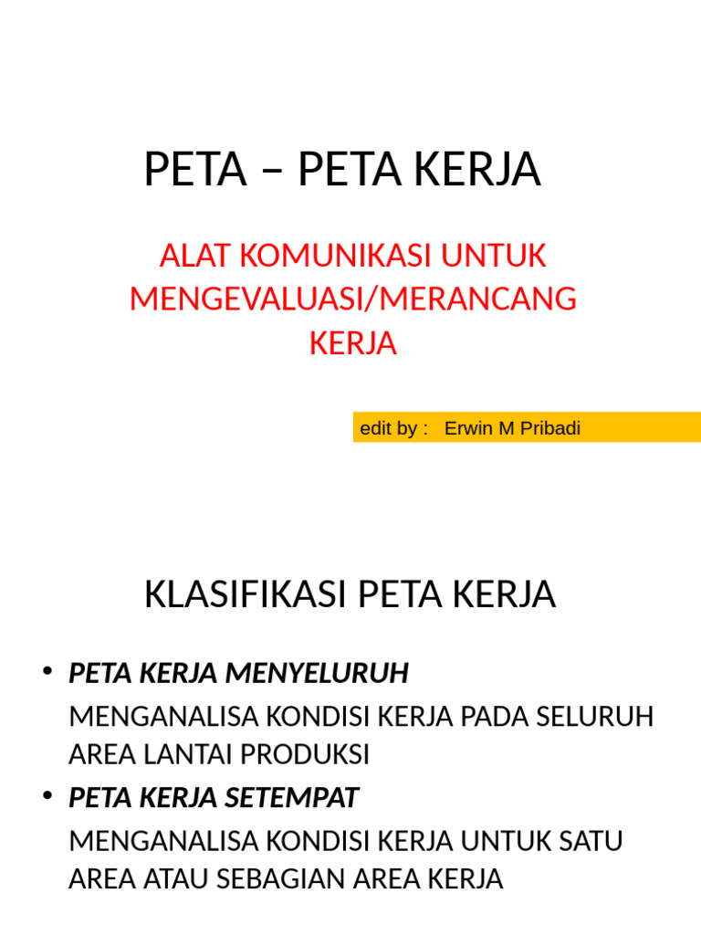 Peta-Peta-Kerja + Perhitungan Mesin (N) | PDF