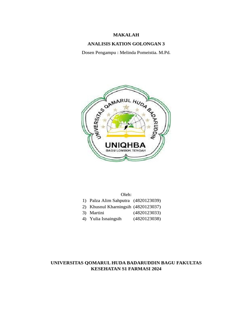 analisis golongan 3 bbbbbb | PDF