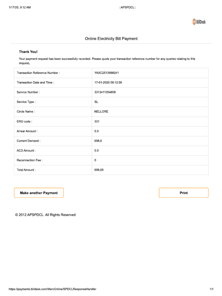 3313411054858 current bill - Copy | PDF