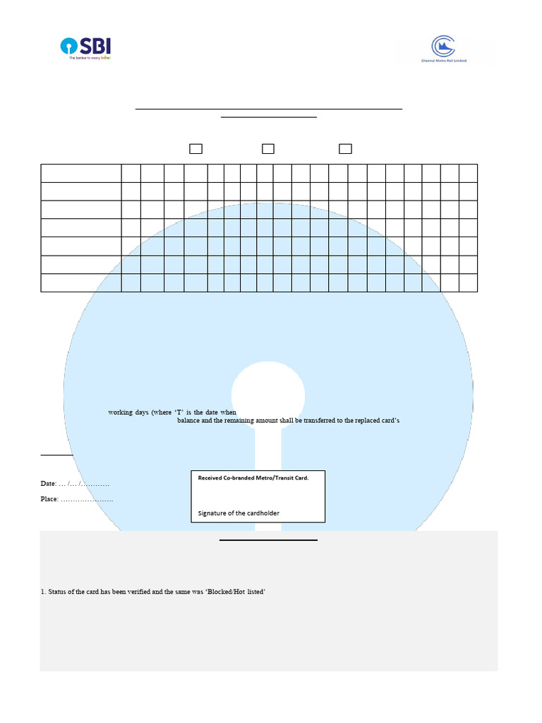 Application Form For Card Replacement English | PDF | Debit Card | Payments