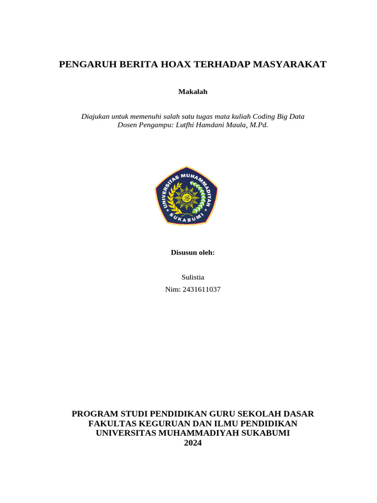 Tugas Makalah Coding Sulis | PDF