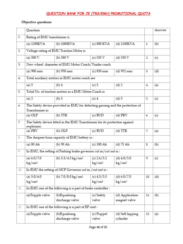 EMU only | PDF | Transformer | Alternating Current