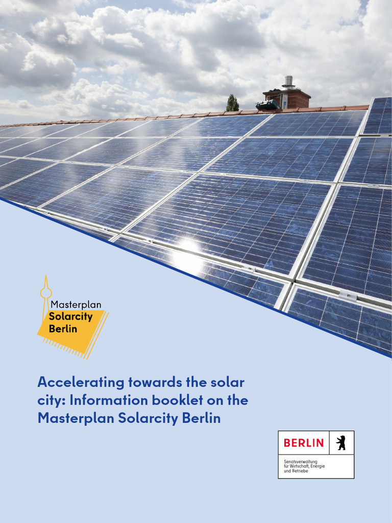 Masterplan Solarcity Berlin Overview | PDF | Solar Power | Solar City