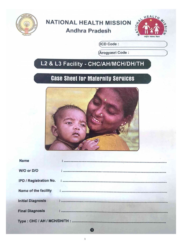 Obstetrics Case Sheet | PDF