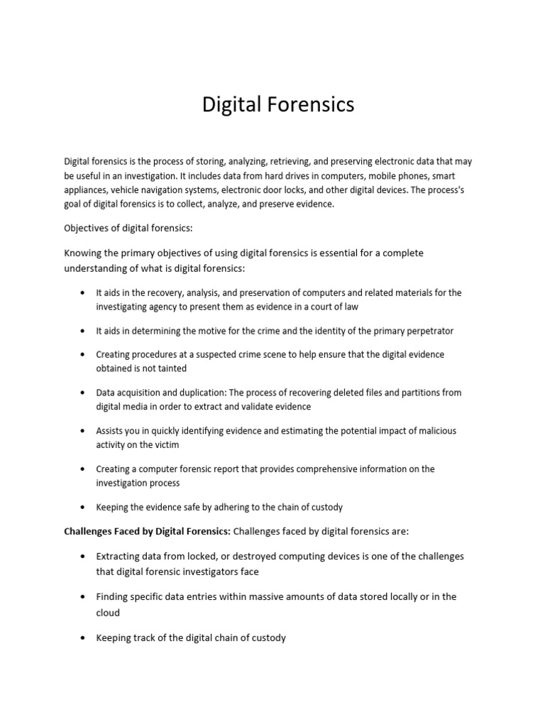 Digital Forensic - Craw | PDF | Digital Forensics | Computer Forensics
