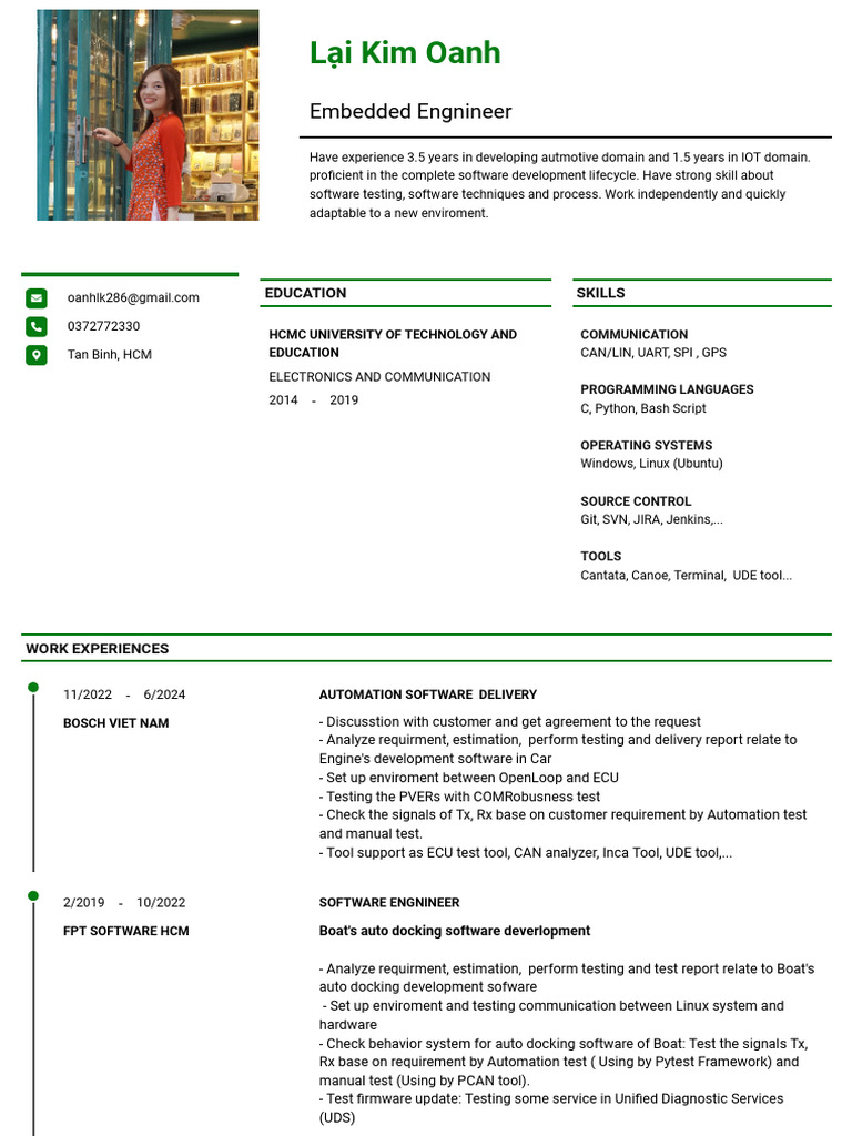 Lai Kim Oanh Test Engineer 2 | PDF | Software | Software Bug