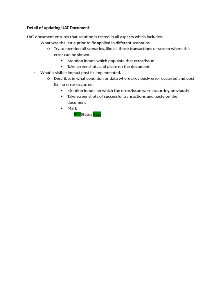 UAT document with TickeT | PDF